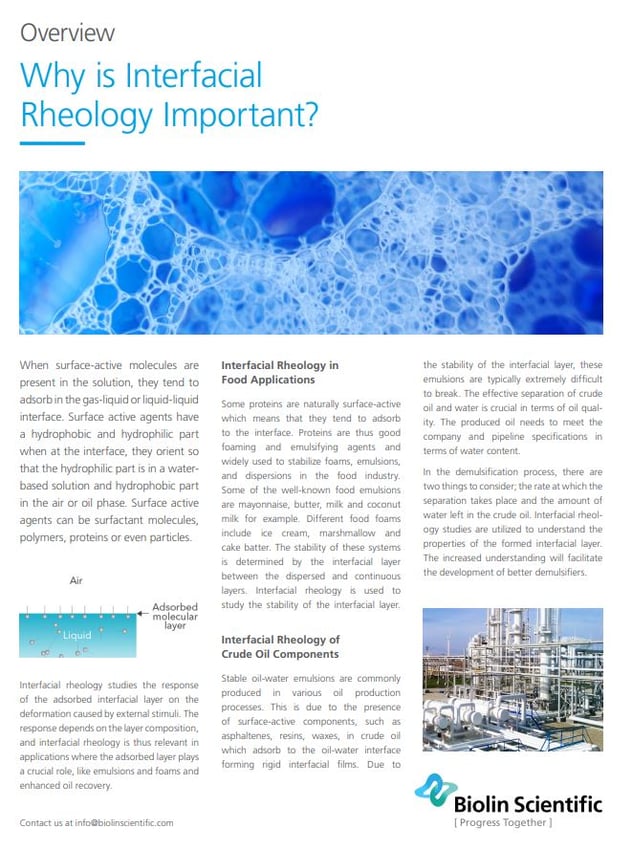 Why is interfacial rheology important
