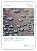 Contact angle - What is it and how do you measure it | White paper ...