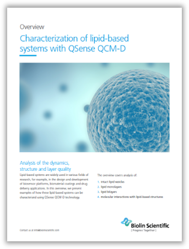 Characterization of lipid-based systems with QSense QCM-D | Overview ...